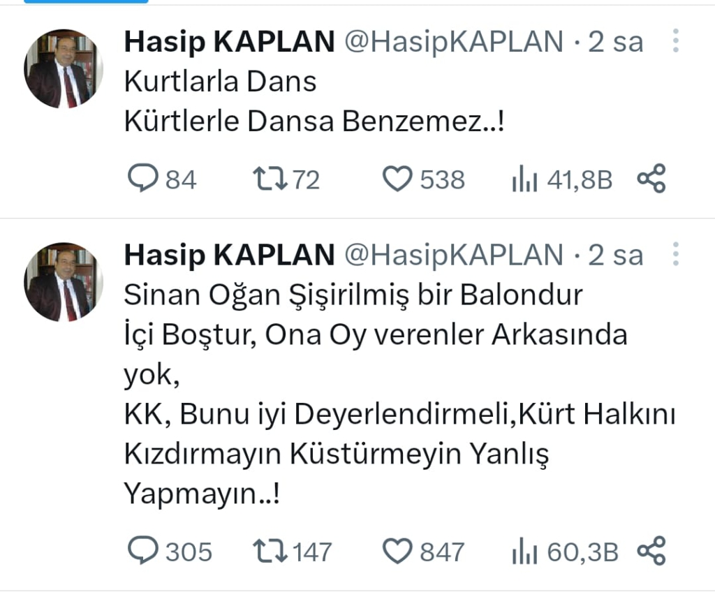 HDP'li Hasip Kaplan'dan Kılıçdaroğlu'na 'Sinan Oğan' tehdidi