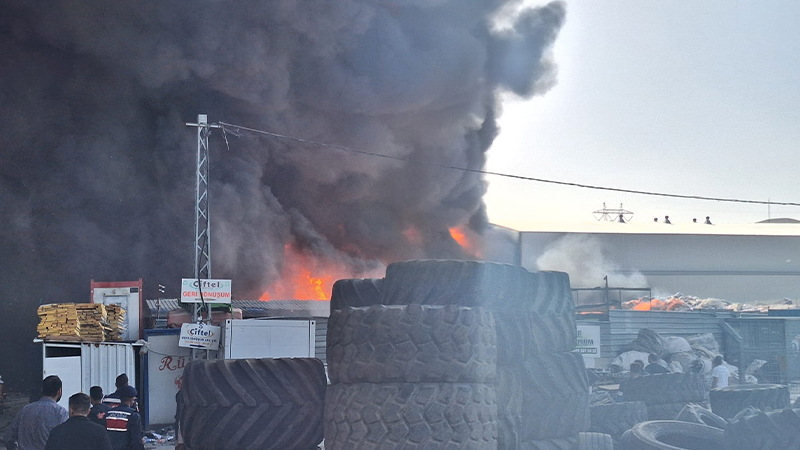 Ankara'da Hurdacılar Sitesi'nde yangın