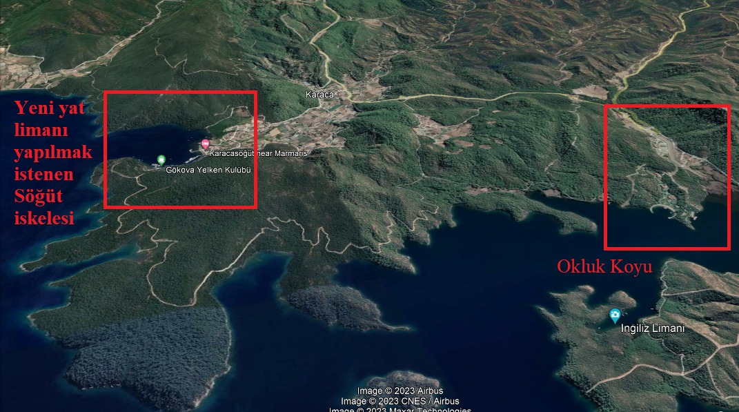 Korunan alanda yat limanına iptal kararı