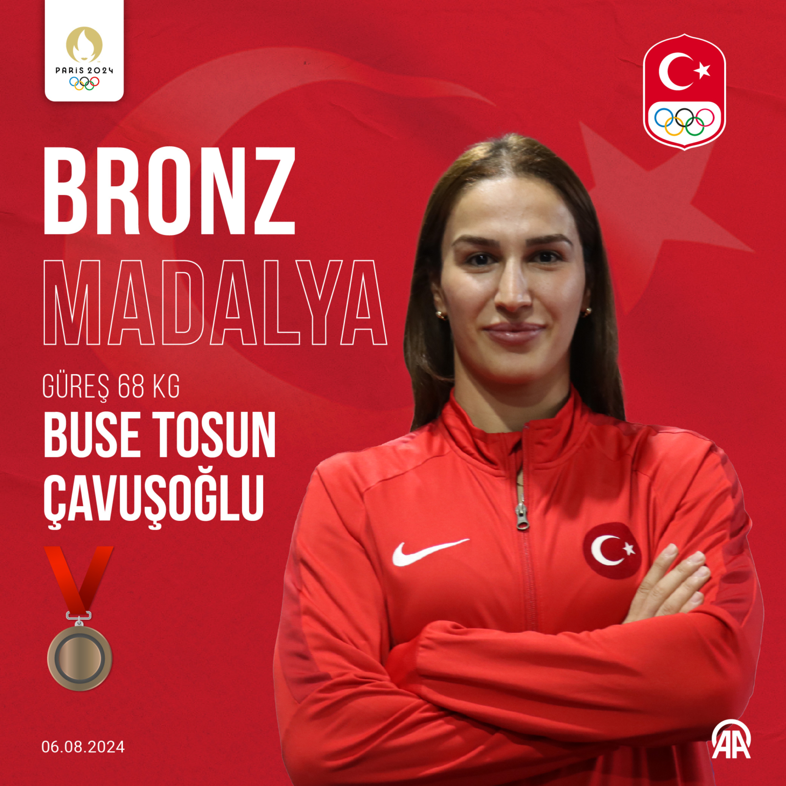 Buse Tosun Çavuşoğlu'ndan bronz madalya!